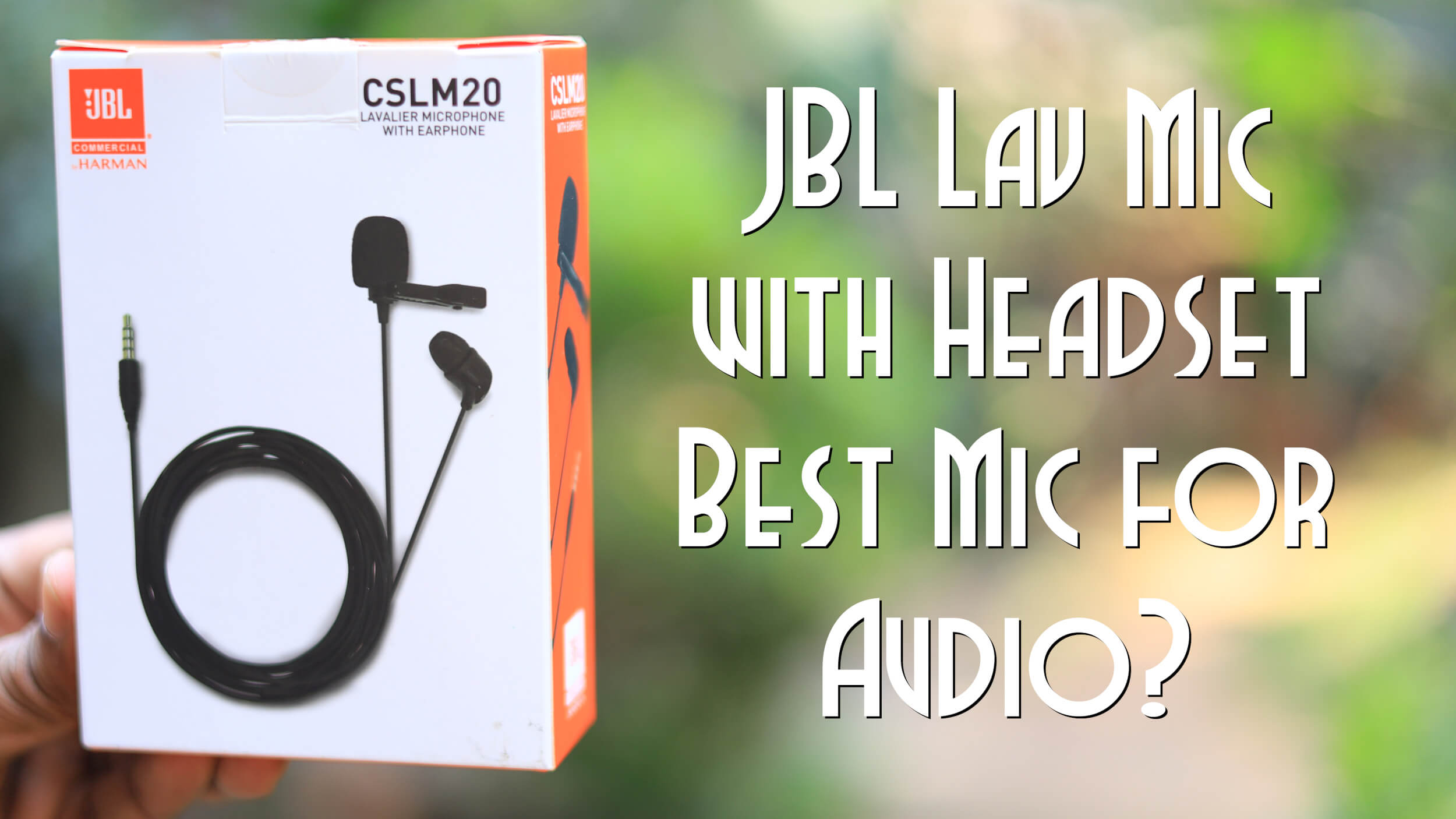 JBL CSLM20 Commercial Auxiliary Omnidirectional Lavalier Microphone ...